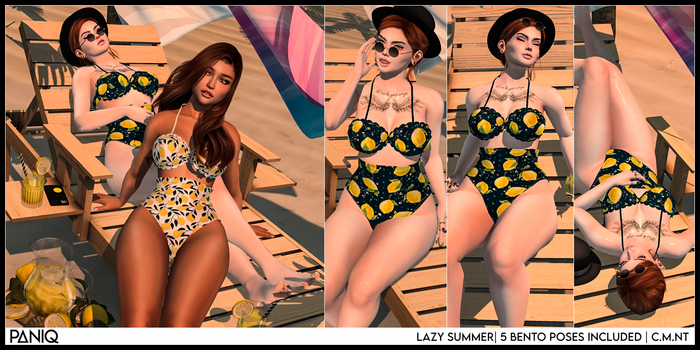 Second Life Marketplace Paniq Lazy Summer Pose Pack